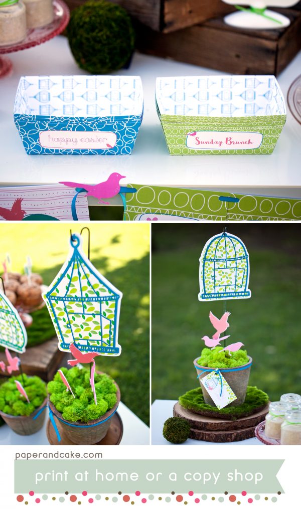 Garden Printable Party - Paper and Cake