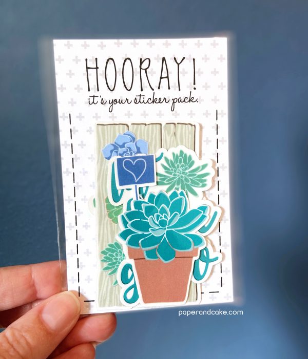 Succulent Sticker pack - Paper and Cake